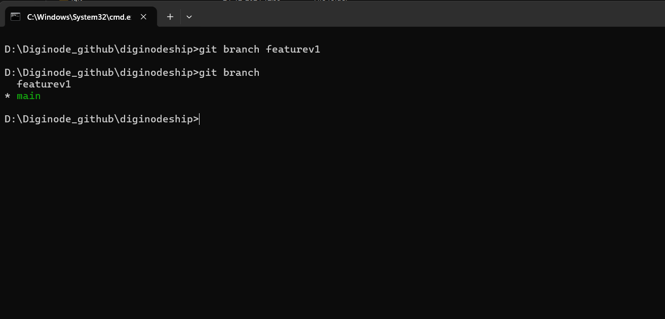 Managing GitHub Branches - Diginode
